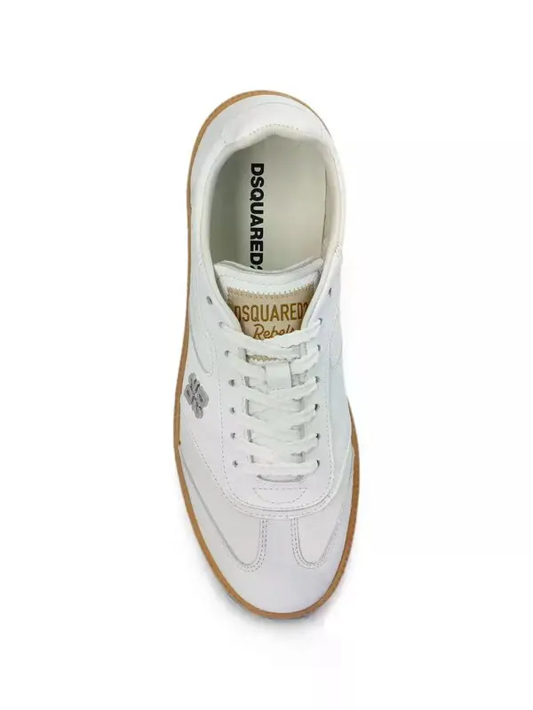 Dsquared2 Leather Logo Plaque Sneakers