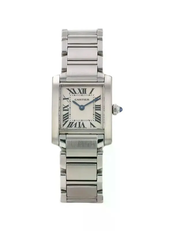 Cartier Tank Française Stainless Steel Watch - White