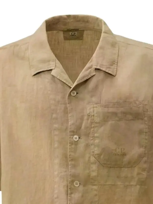 C.P. COMPANY Logo-embroidered Cotton Shirt