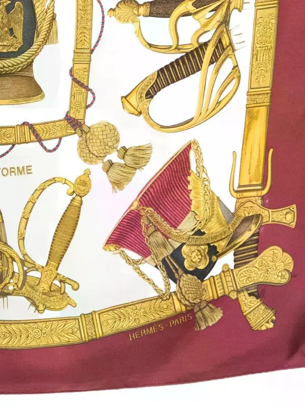 Hermès 1985 Grand Uniforme Silk Scarf