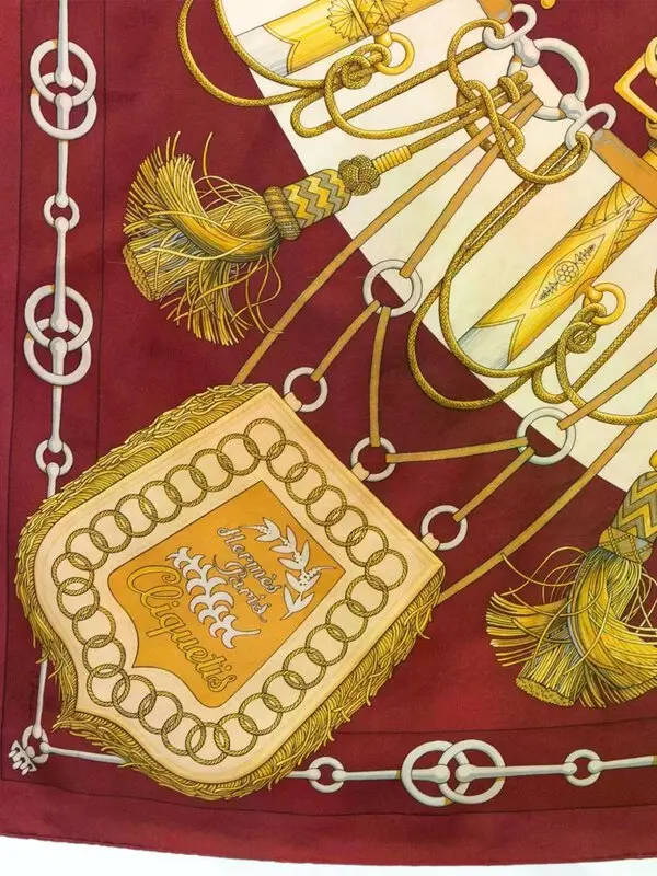 Hermès 1950s Cliquetis Silk Scarf