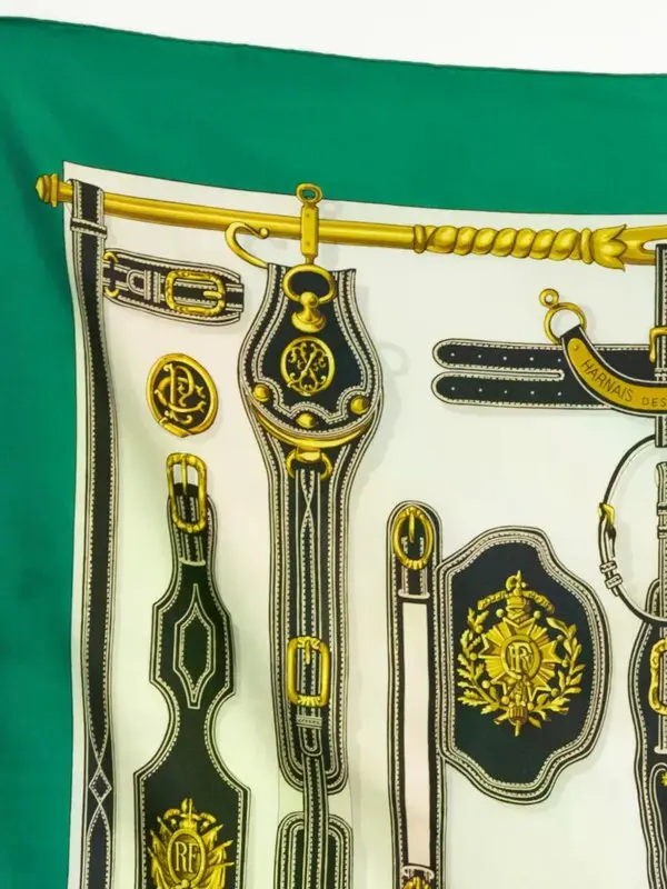 Hermès 1966 Harnais Des Presidents Silk Scarf