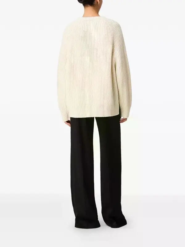 Another Tomorrow Oversized Raglan-sleeve Sweater
