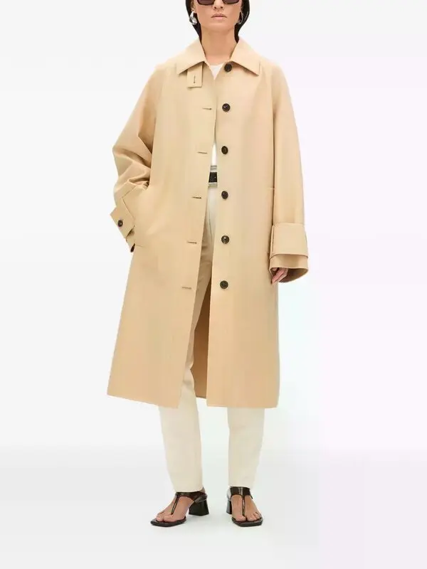 Another Tomorrow Double Face Balmacaan Coat