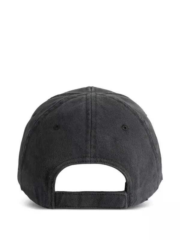 Balenciaga Logo-print Distressed Baseball Cap