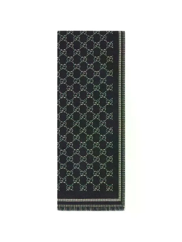 Gucci Gg-jacquard Wool Scarf