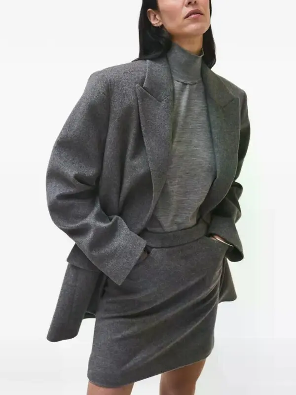 Another Tomorrow Featherweight Fine-knit Turtleneck Top