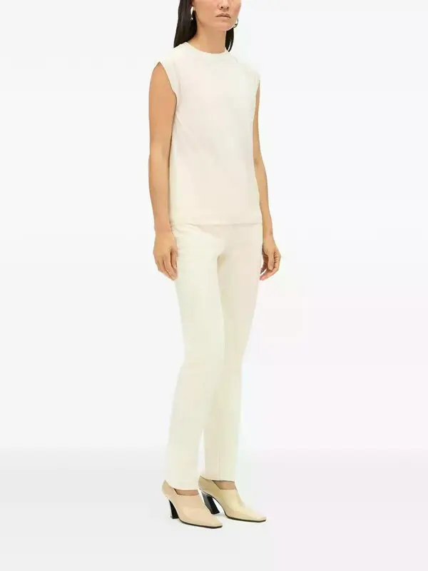 Another Tomorrow Featherweight Shell Sleeveless Sweater
