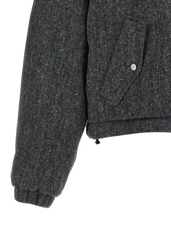 Brunello Cucinelli Quilted Tweed Hooded Jacket