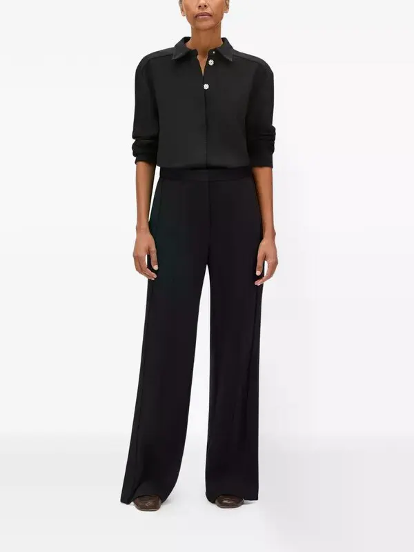 Another Tomorrow Graphic Stitch Snap-fastening Track Pants