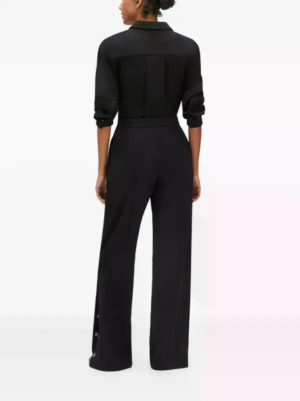 Another Tomorrow Graphic Stitch Snap-fastening Track Pants