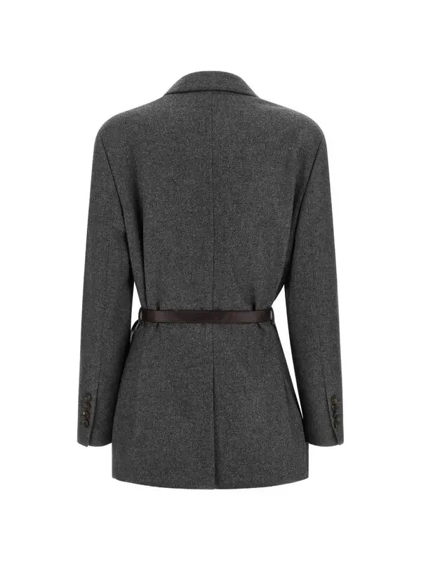 Brunello Cucinelli Belted Single-breasted Blazer