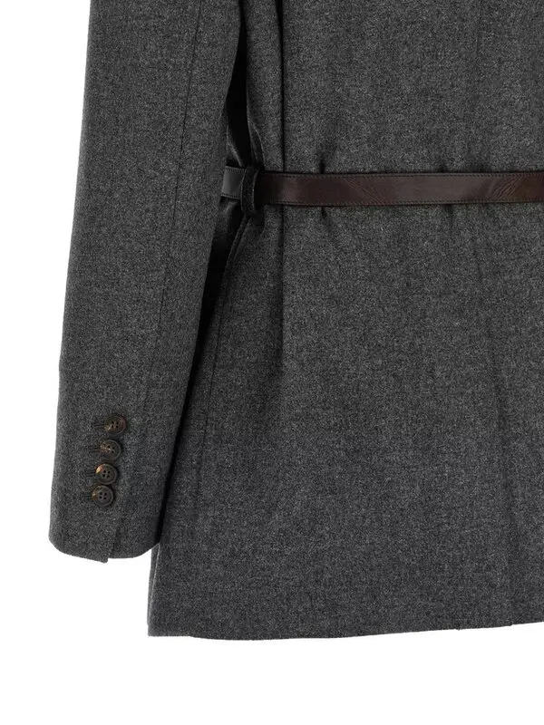 Brunello Cucinelli Belted Single-breasted Blazer