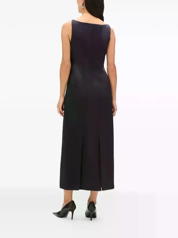 Another Tomorrow Contour Seamed Topstitched Dress