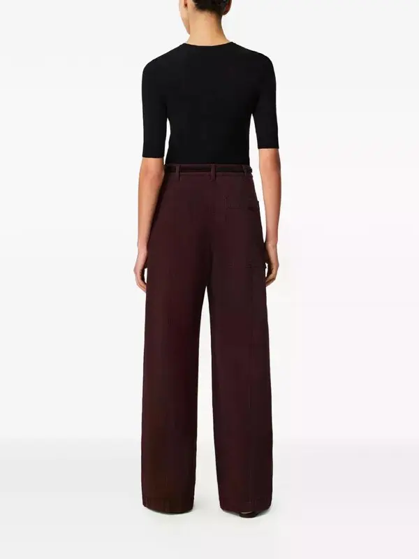 Another Tomorrow Ribbed Knit T-shirt