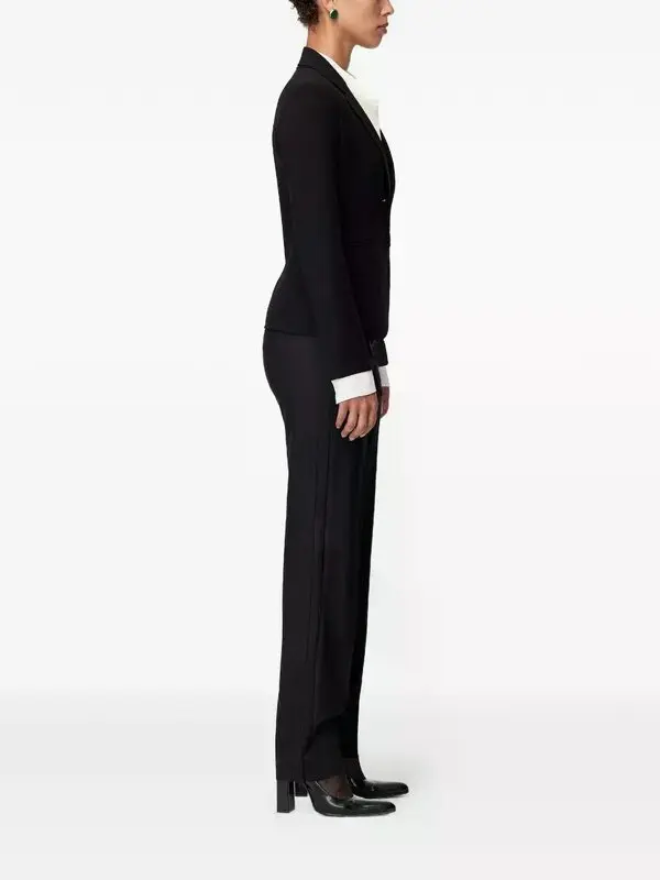 Another Tomorrow Doppio Cropped Blazer