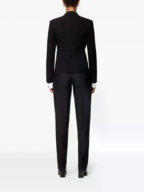 Another Tomorrow Doppio Cropped Blazer