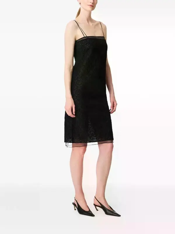 Another Tomorrow Embroidered Mini Dress