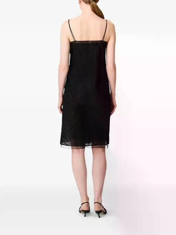 Another Tomorrow Embroidered Mini Dress