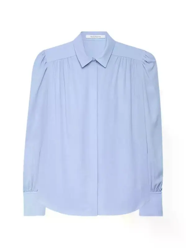 Another Tomorrow Gathered Georgette Blouse