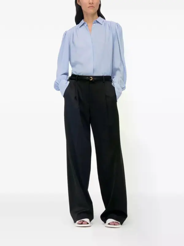 Another Tomorrow Gathered Georgette Blouse