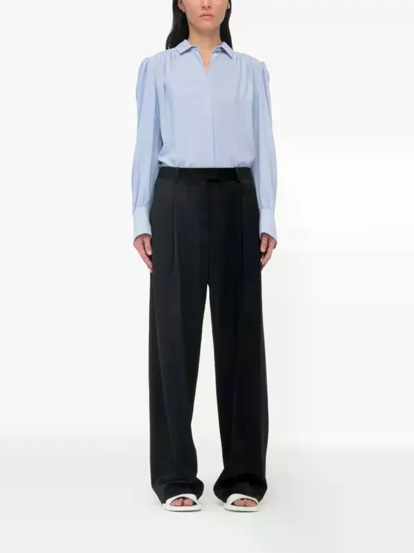 Another Tomorrow Gathered Georgette Blouse