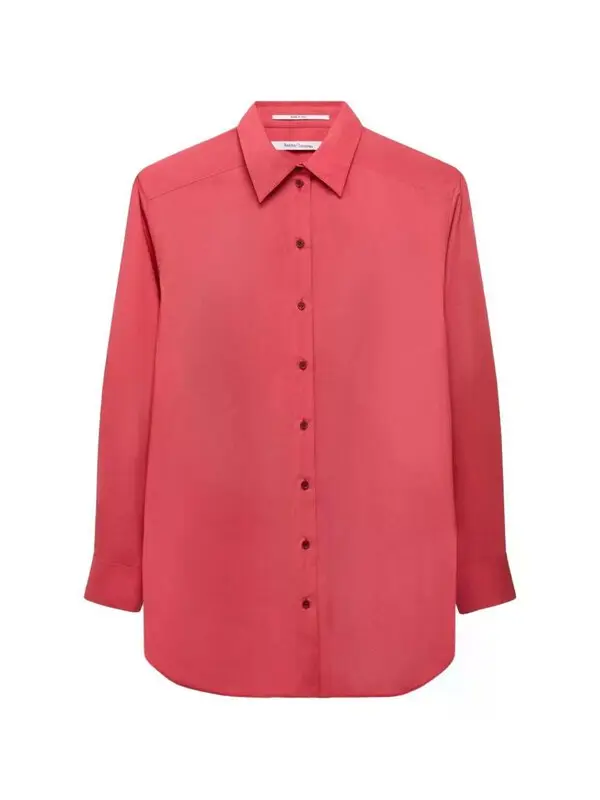 Another Tomorrow Pleat-back Poplin Shirt