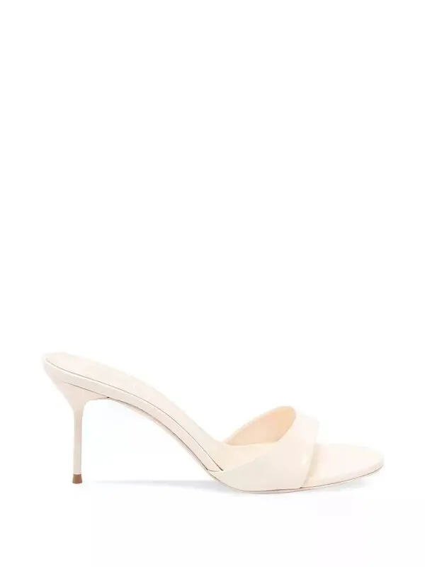 Paris Texas Lidia Leather Mules - Neutrals