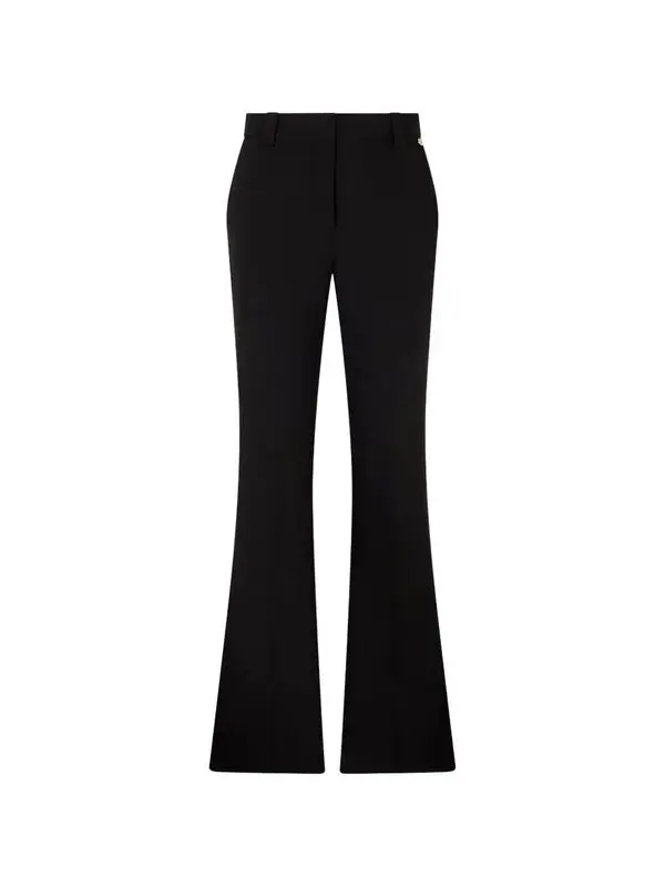 Liu Jo High-waisted Flared Palazzo Pants - Black