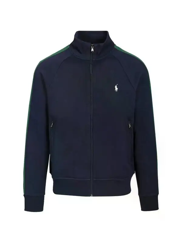 Polo Ralph Lauren Logo Embroidered Side Stripe Jacket - Blue