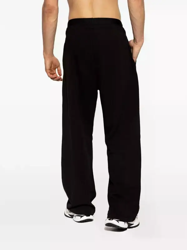 DIESEL® Cotton Sweat Trousers With Logo Waistband