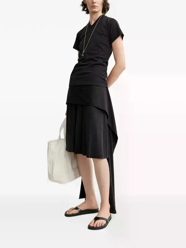 TOTEME Tie-waist Jersey Shorts - Black