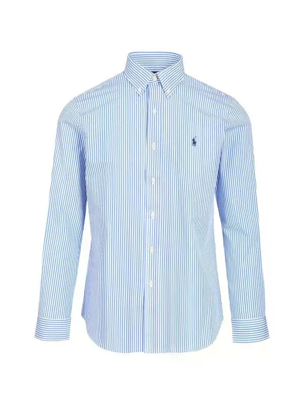Polo Ralph Lauren Vertical-stripe Button-down Shirt - Blue