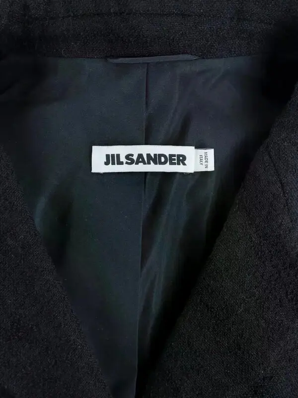 JIL SANDER Glen-check Single-breasted Coat