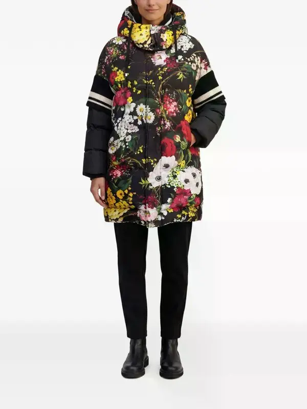 Dolce & Gabbana Padded Floral Print Coat