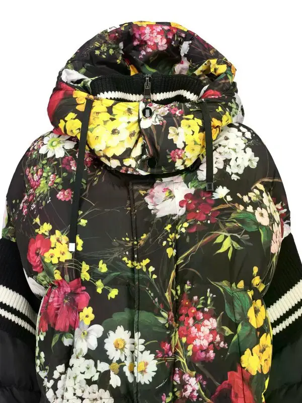 Dolce & Gabbana Padded Floral Print Coat