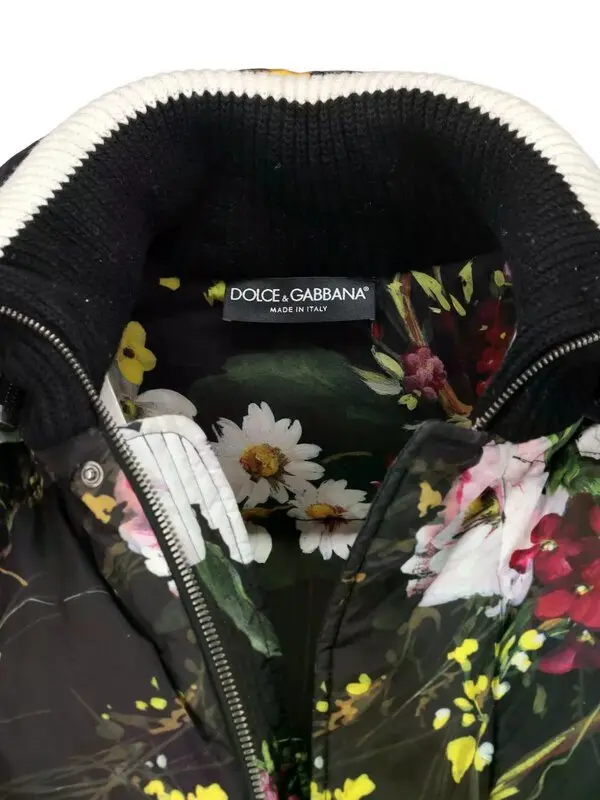 Dolce & Gabbana Padded Floral Print Coat