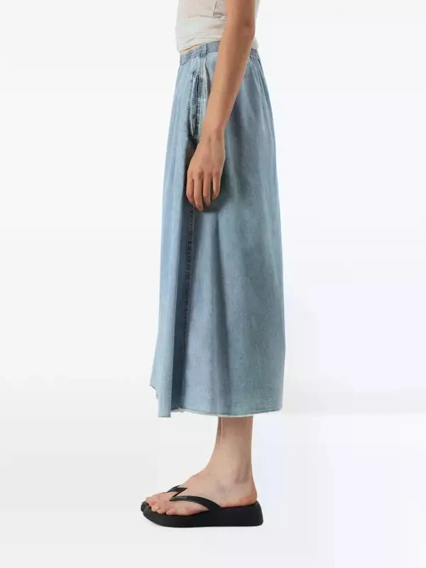 American Vintage Elasticated Denim Long Skirt