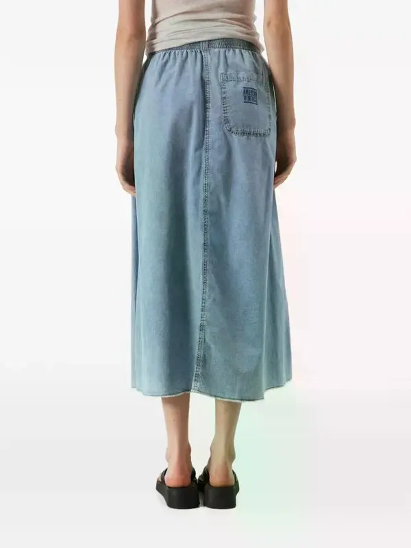 American Vintage Elasticated Denim Long Skirt