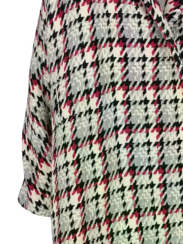 Ermanno Scervino Houndstooth Single-breasted Coat