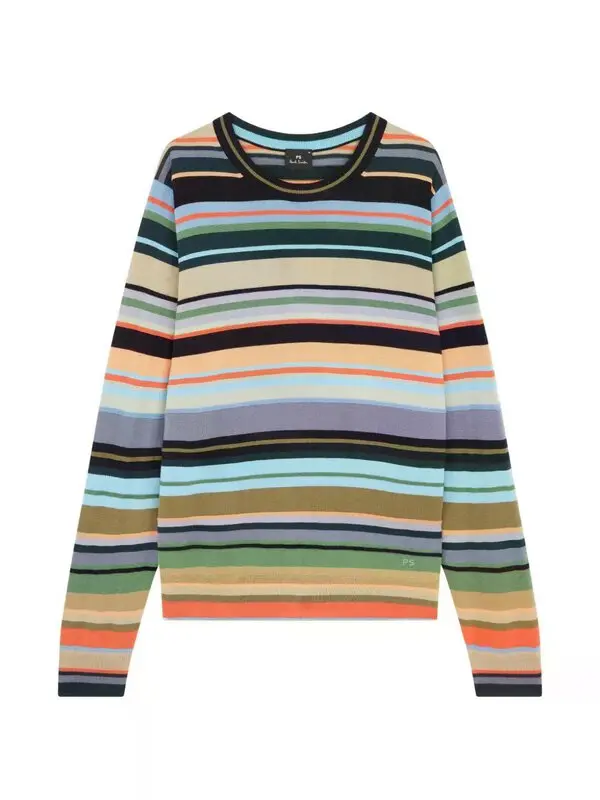 Paul Smith Signature Stripe Crew Neck Sweater - Black