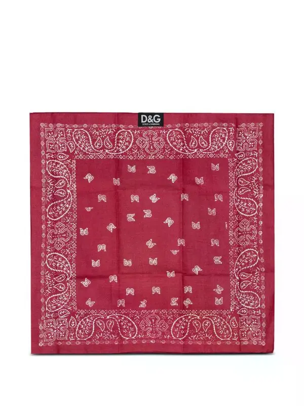 Dolce & Gabbana Paisley-print Square Scarf