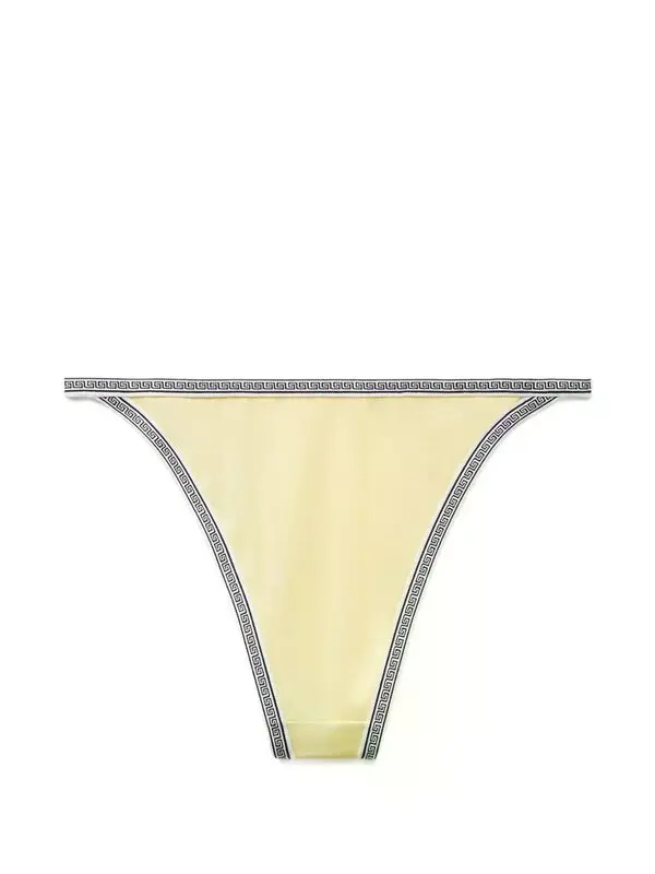 Versace Embroidered Logo Bikini Bottoms