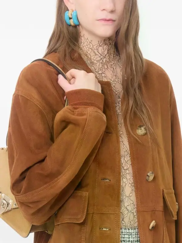 Valentino Garavani Suede Caban Jacket