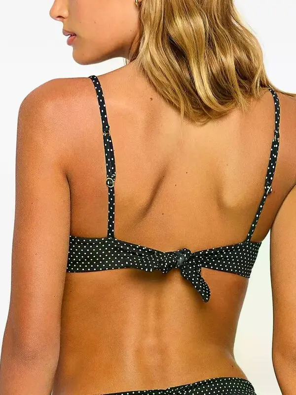 BEACH BUNNY Lexi Love Polka-dot Bikini Top