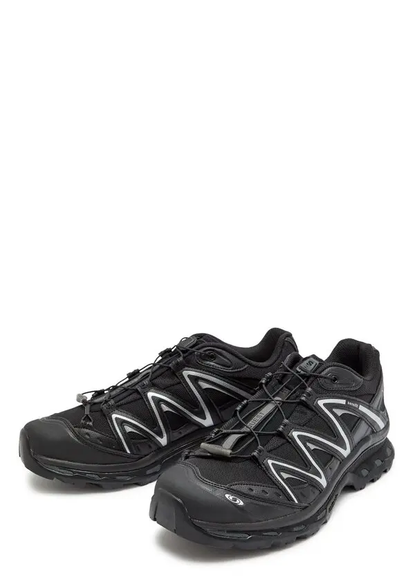SALOMON Xt-quest Panelled Mesh & Leather Sneakers - Black