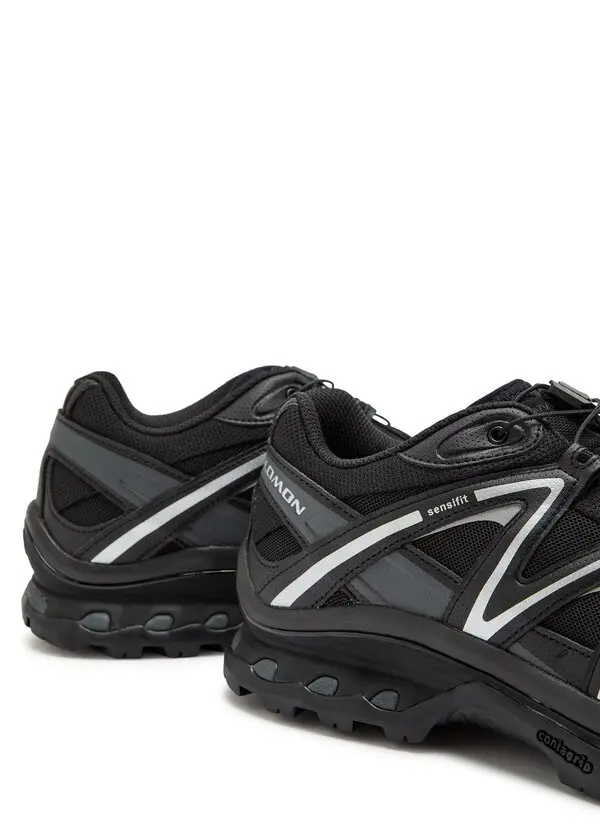 SALOMON Xt-quest Panelled Mesh & Leather Sneakers - Black