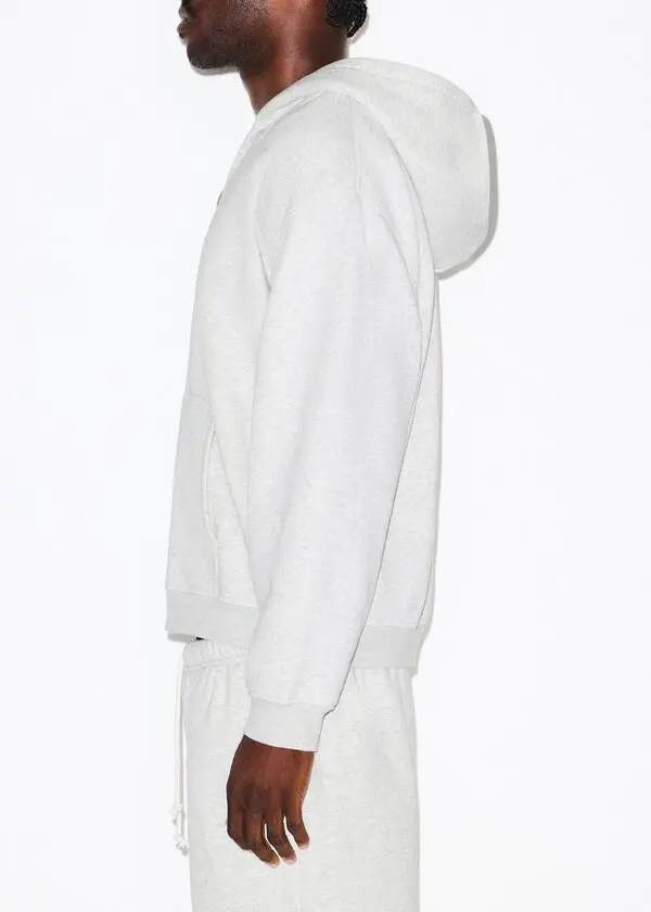SKIMS Relaxed Cotton-blend Zip-up Hoodie