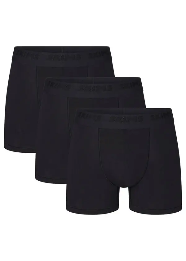 SKIMS Stretch-cotton Boxer Briefs - Black