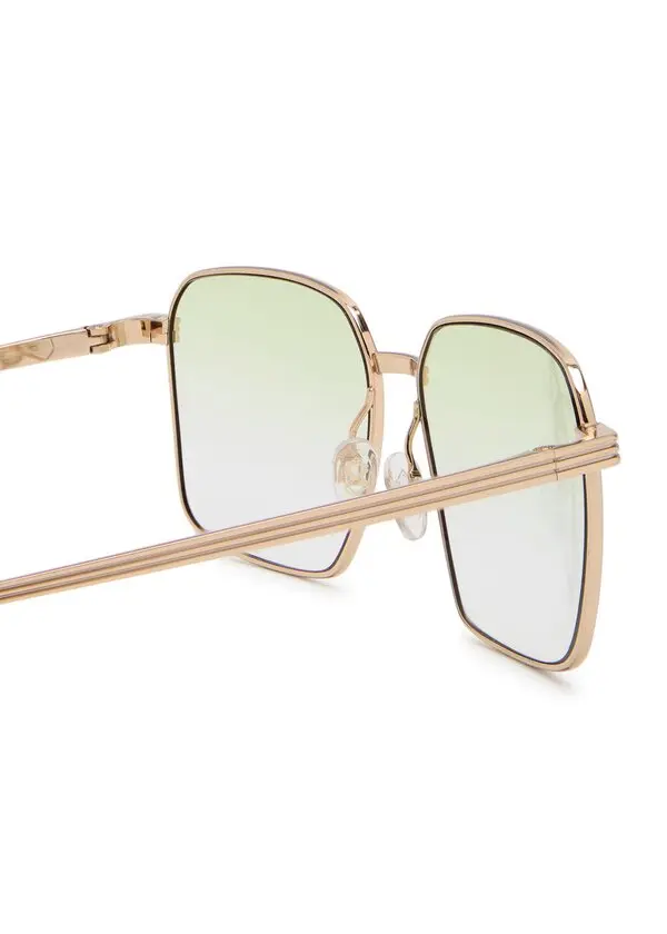 Barton Perreira Hampton Rectangle Frame Sunglasses